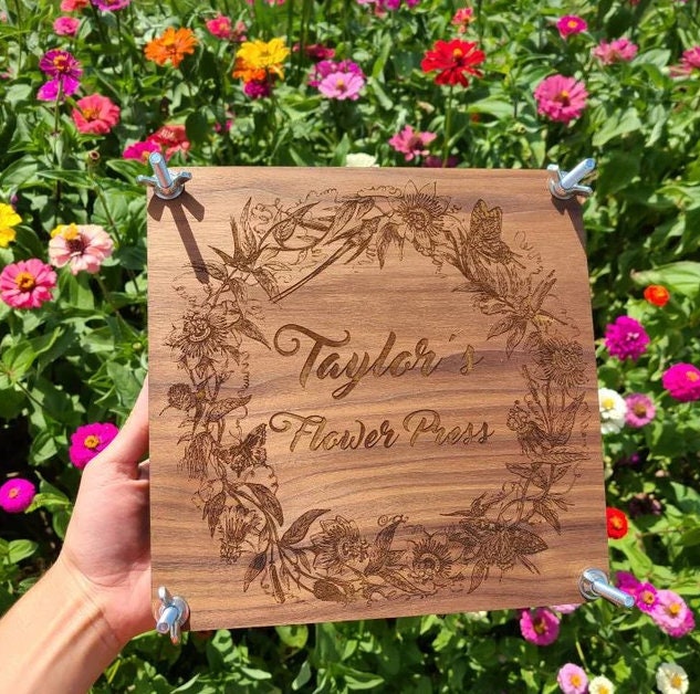 Large Flower Press SVG Digital Download File - Etsy