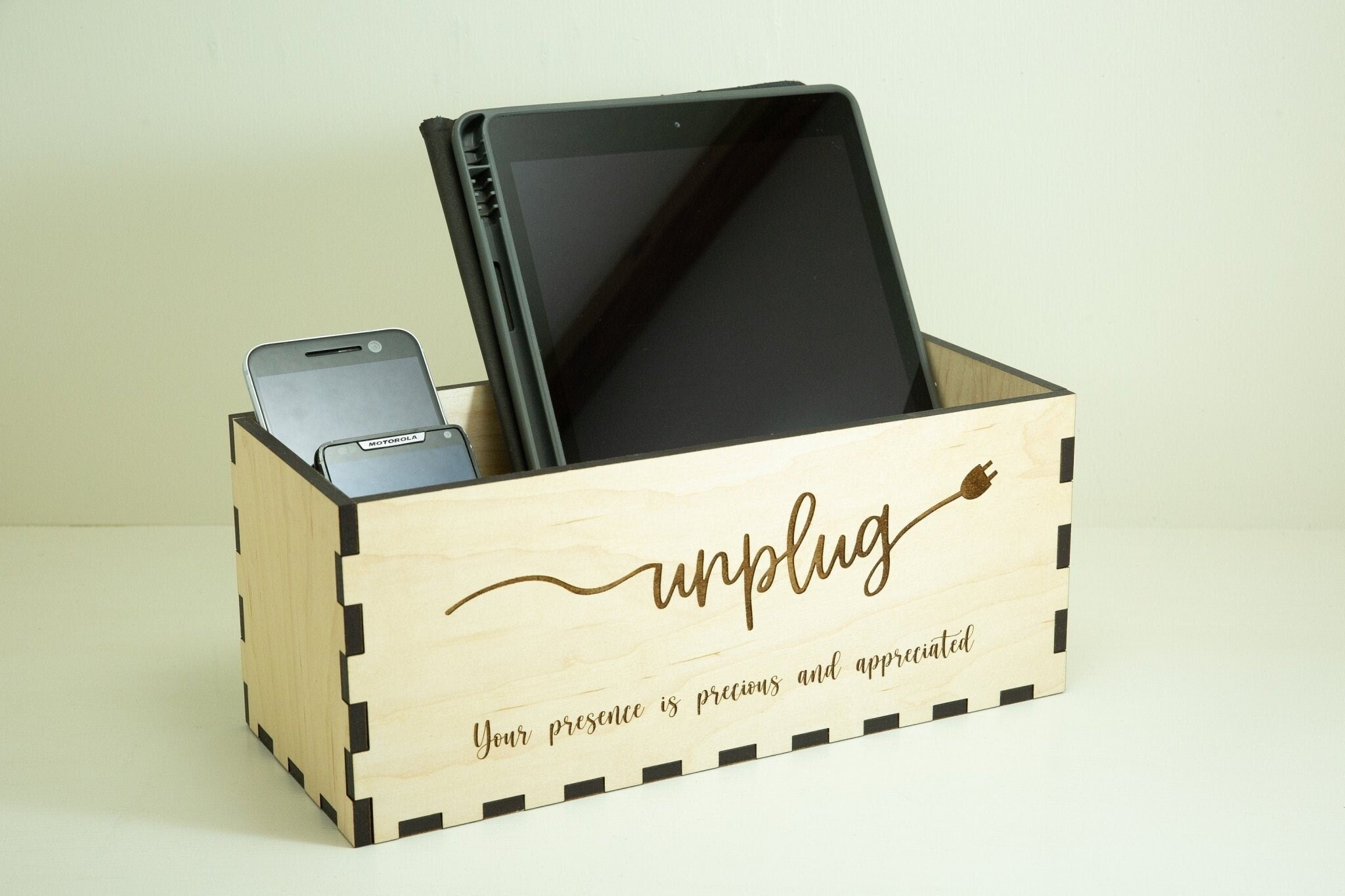 Unplug Charging Box Svg Laser File, Perfect Place to Charge Unplug ...