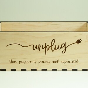 Unplug Charging Box Svg Laser File, Perfect Place to Charge Unplug ...