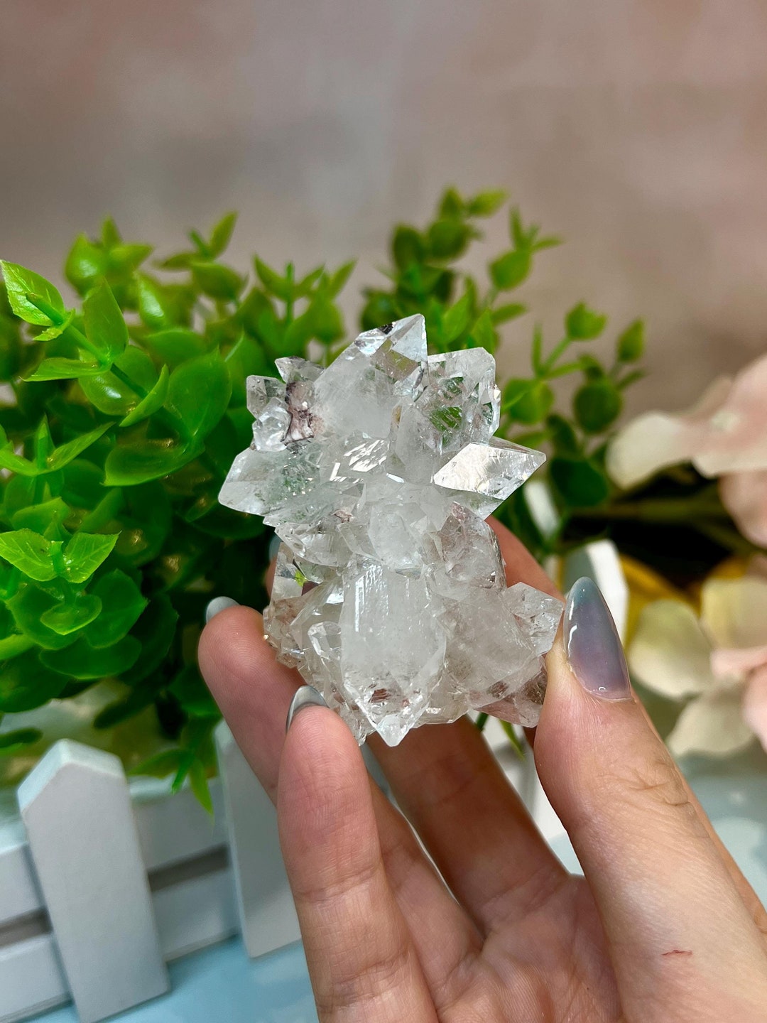 Exceptional High Quality Gemmy Diamond Apophyllite in Little Bird Shape ...
