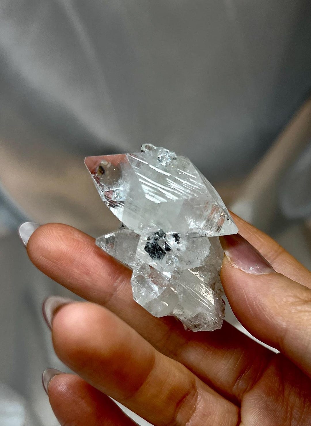 Exceptional AAA Grade Gemmy DT Double Terminated Diamond Apophyllite ...