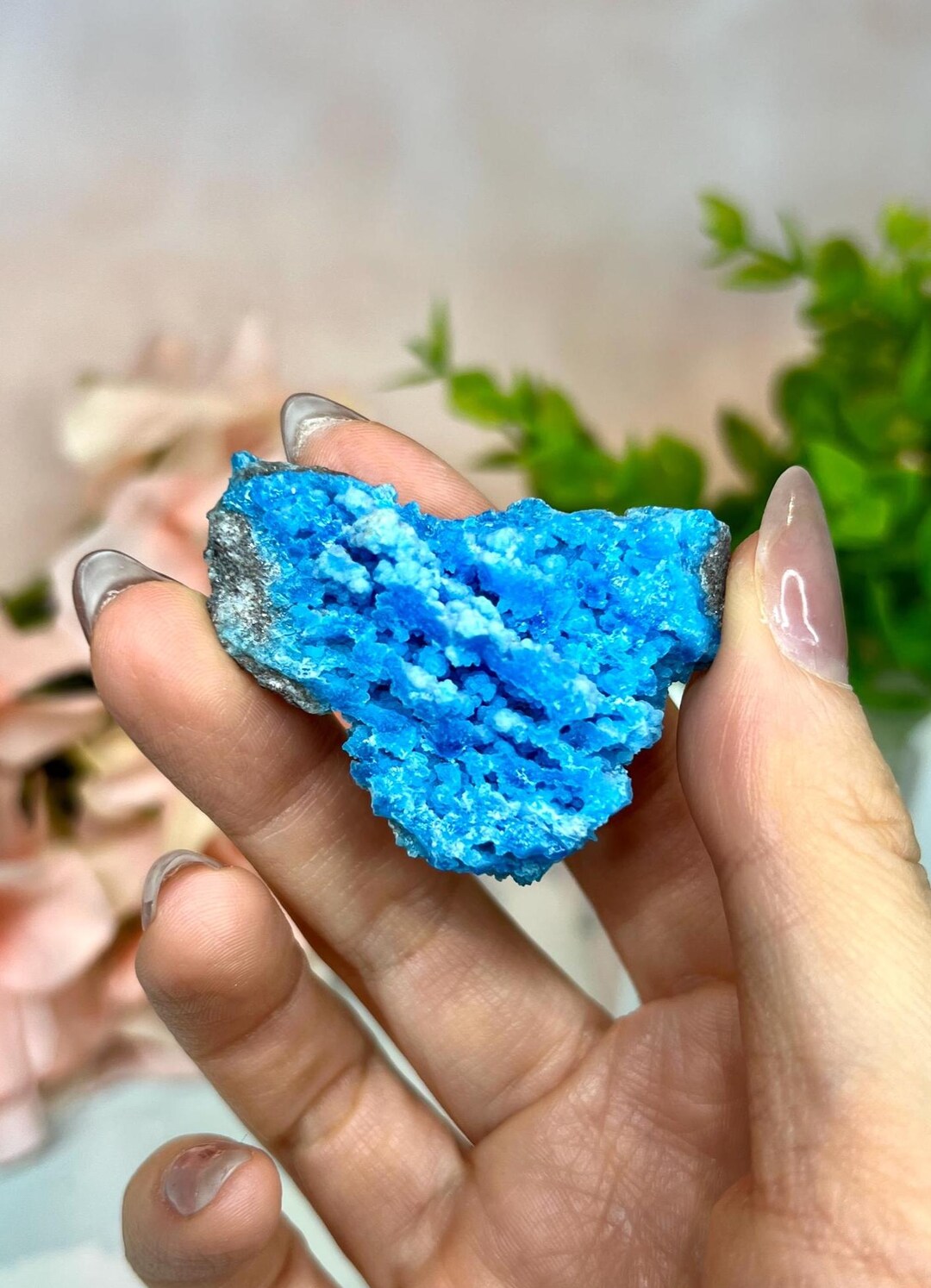 RARE Beautiful Blue Gibbsite Mineral Specimen Vibrant Color，rare ...