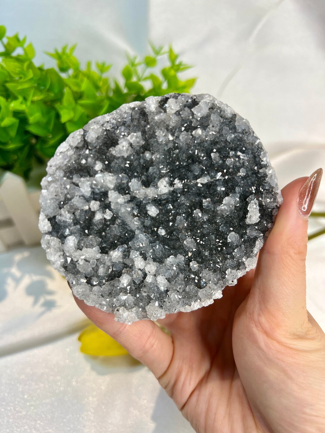RARE Gorgeous Gradient Grey Amethyst, Druzy Amethyst, Galaxy Amethyst ...