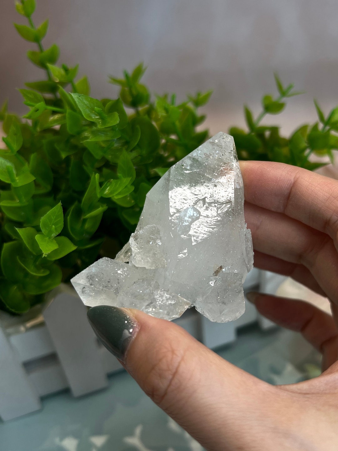 Diamond Apophyllite Specimen With Super Shimmery Crystallization, High ...