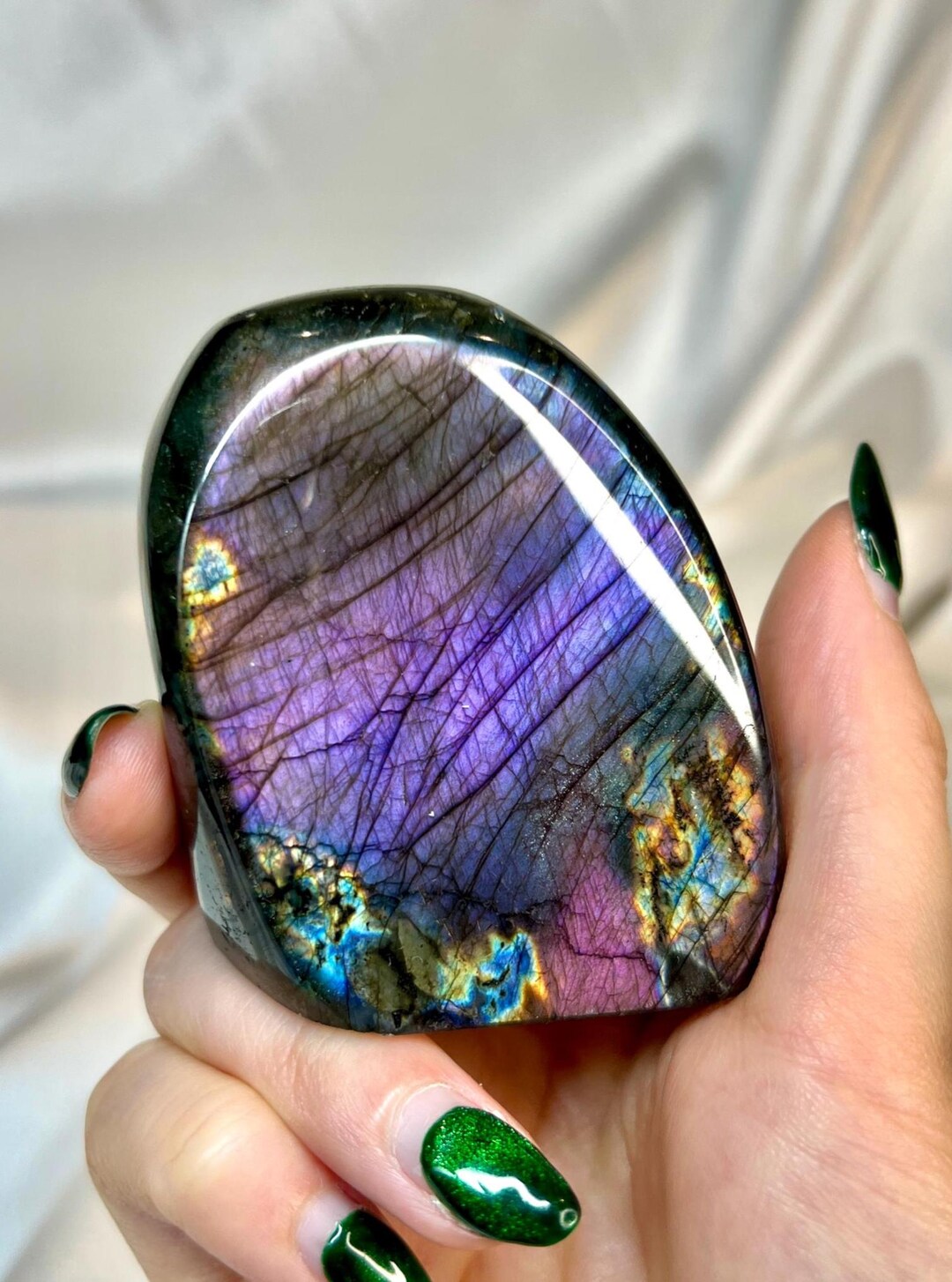 Rare AAA Top Quality Rainbow Purple Pink Labradorite Freeform ...