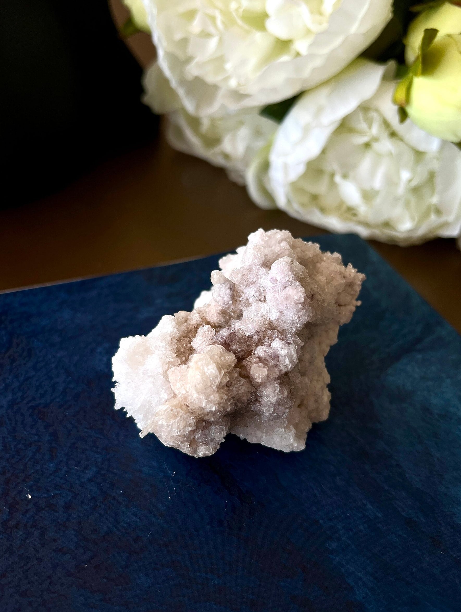 RARE Sparkling Gypsum With Pink and Purple Creedite Gypsum - Etsy