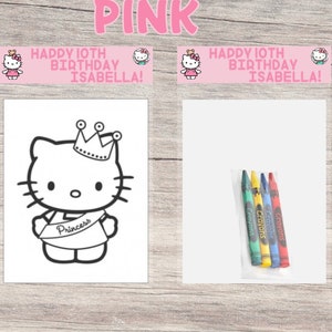 coloring pages hello kitty printable birthday