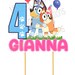 Bluey Cake Topper/party Stickers/birthdays/cake - Etsy