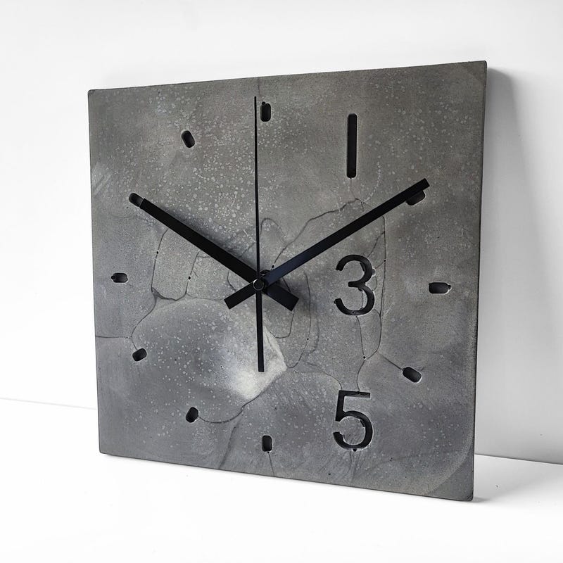 Concrete Clock - Etsy