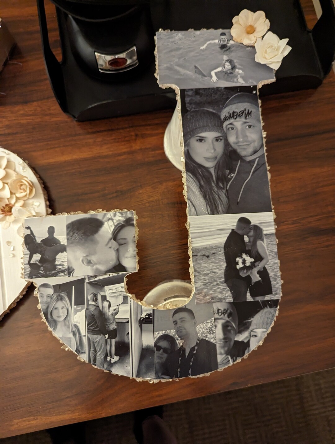 Photo Letter Collage custom Border - Etsy