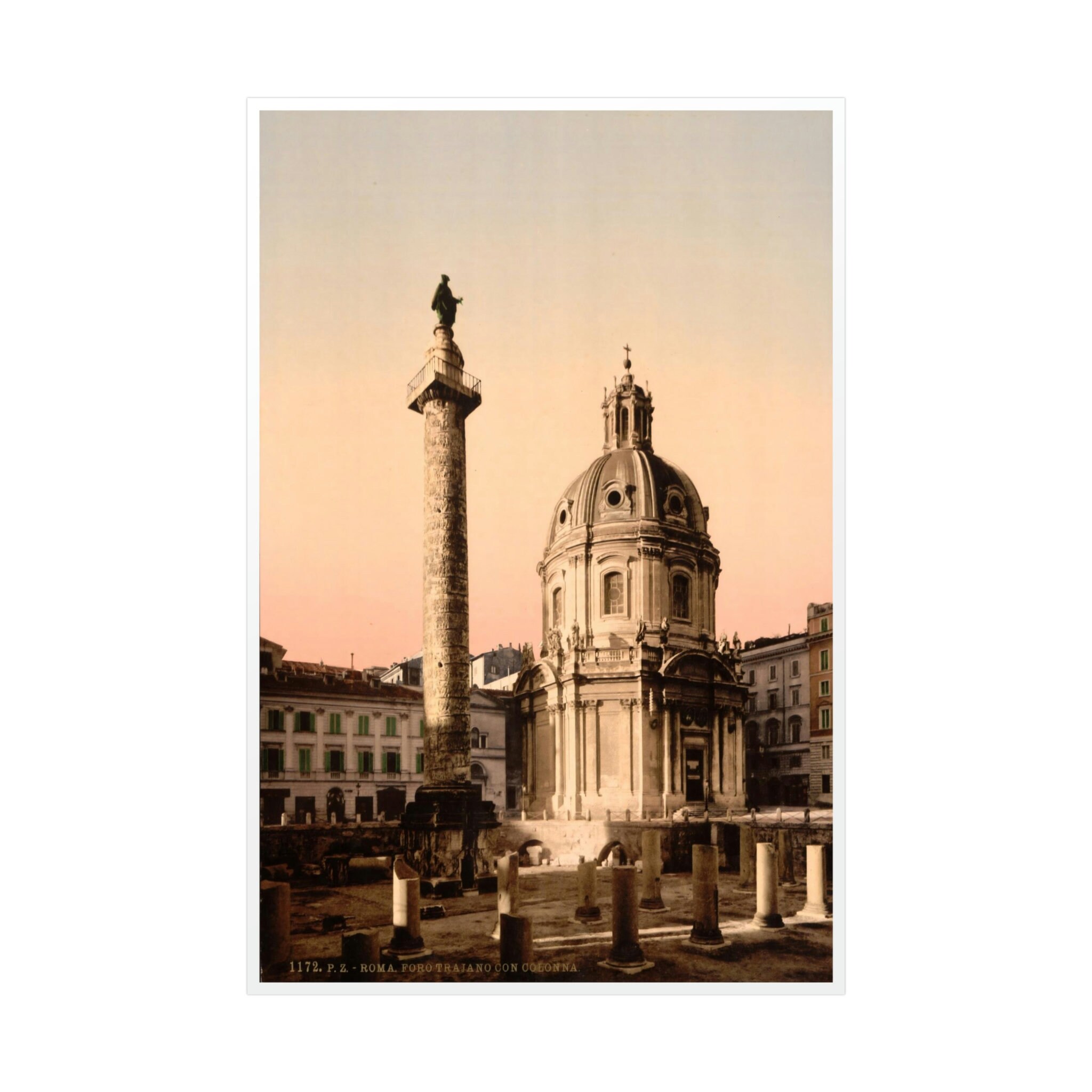 Trajan's Pillar Poster - Etsy