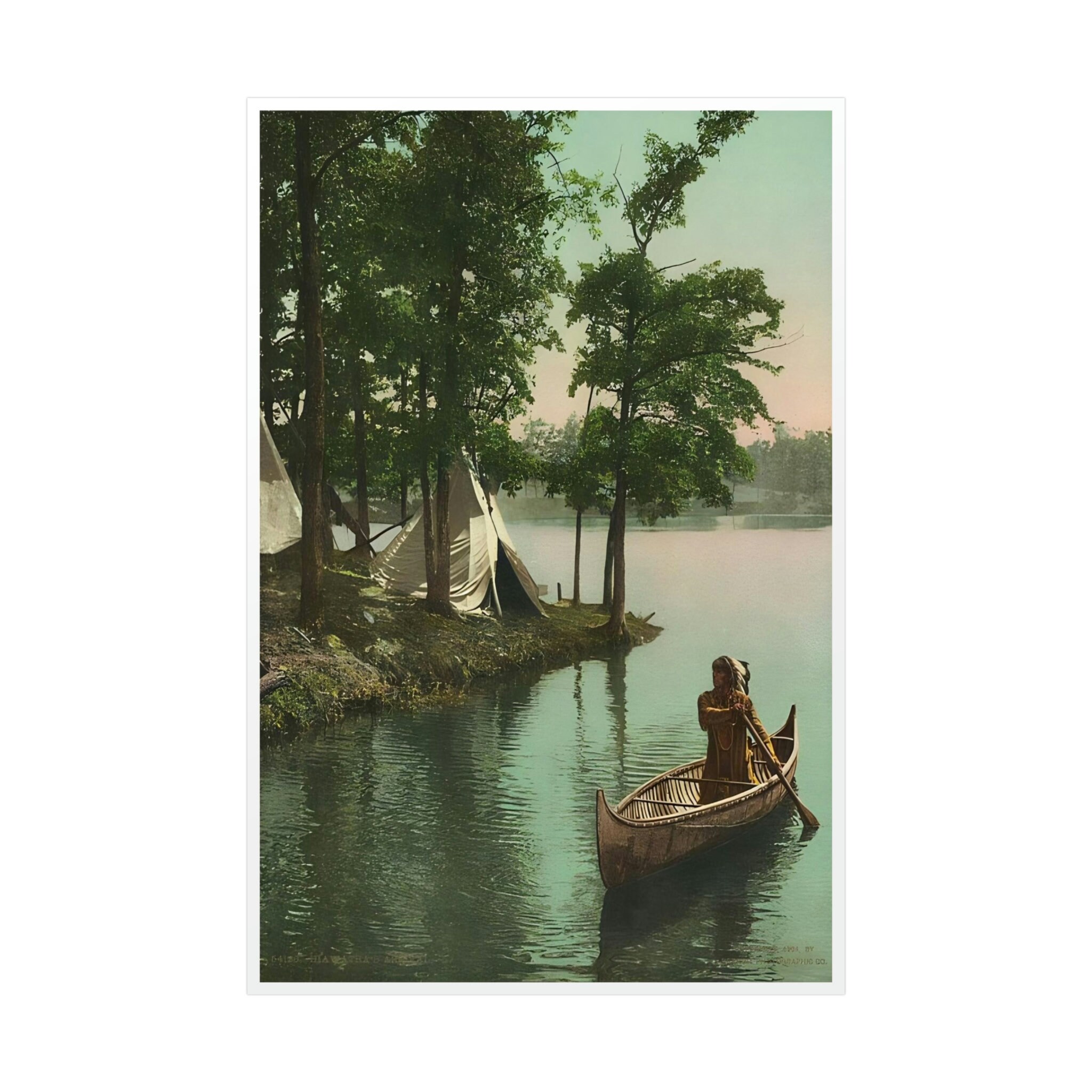 Canoe Traveler Poster - Etsy