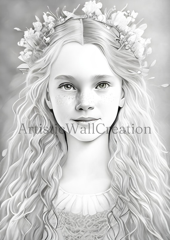 Realistic Princess Coloring Pages For Adults