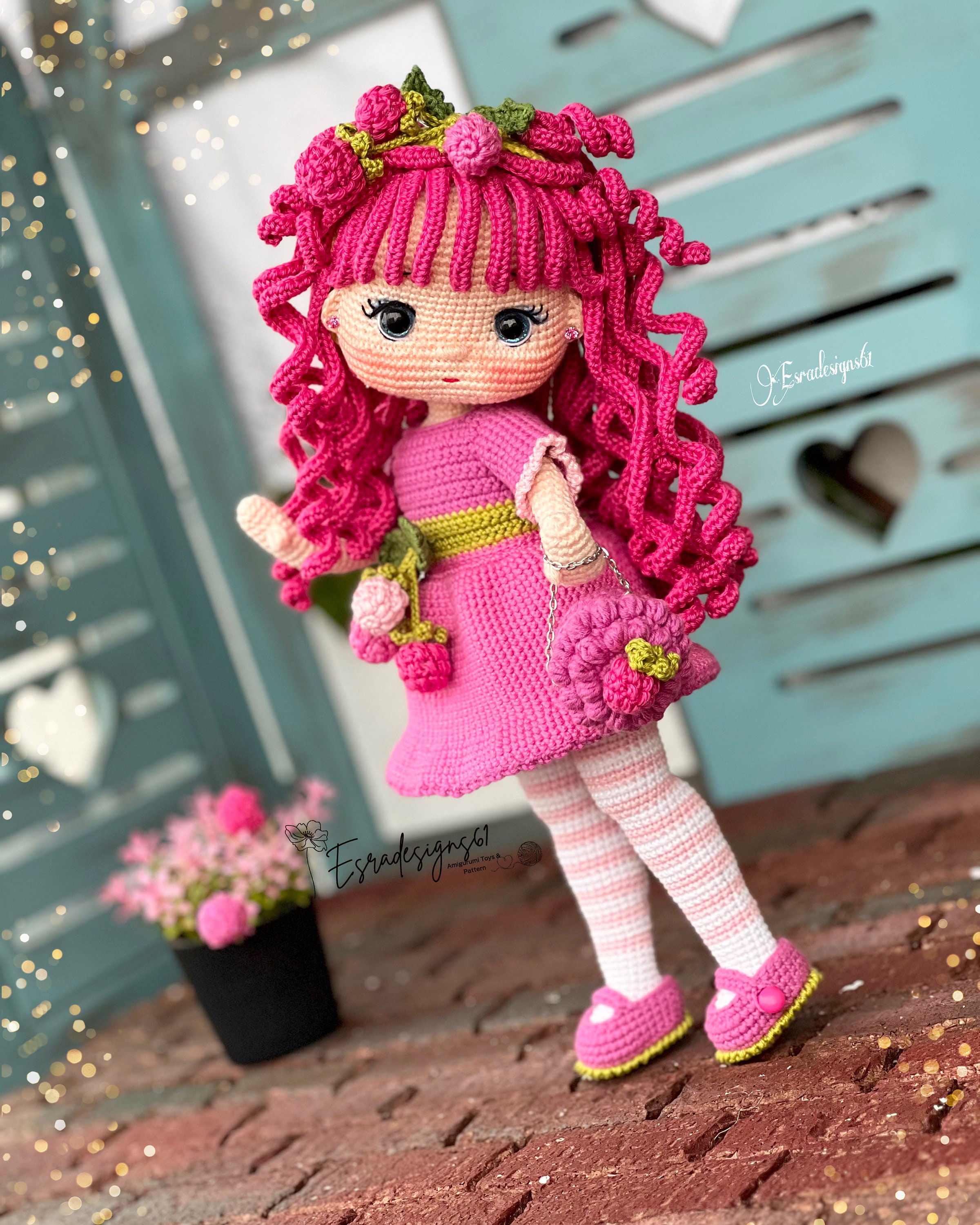 Raspberry Doll English Pattern , Crochet Pattern , - Etsy