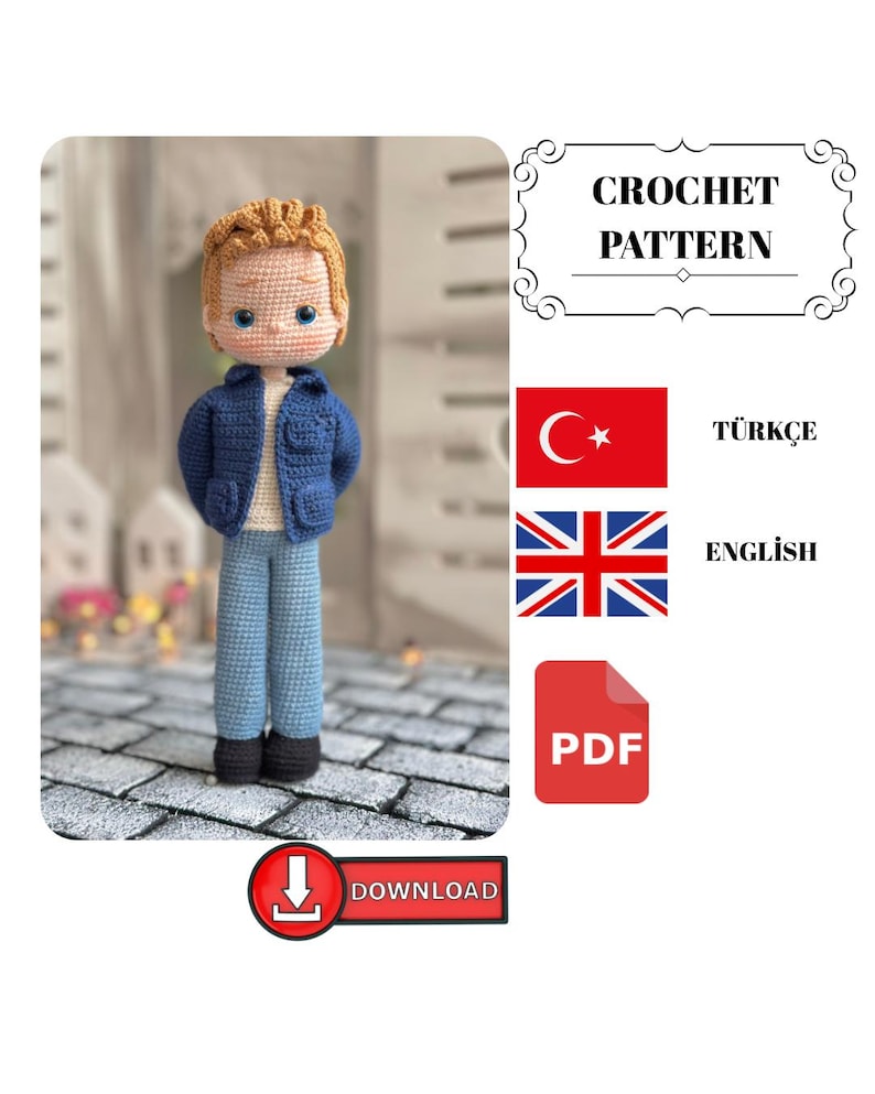İso Crochet Pattern, Amigurumi English Pattern , Dijital Downloand ...
