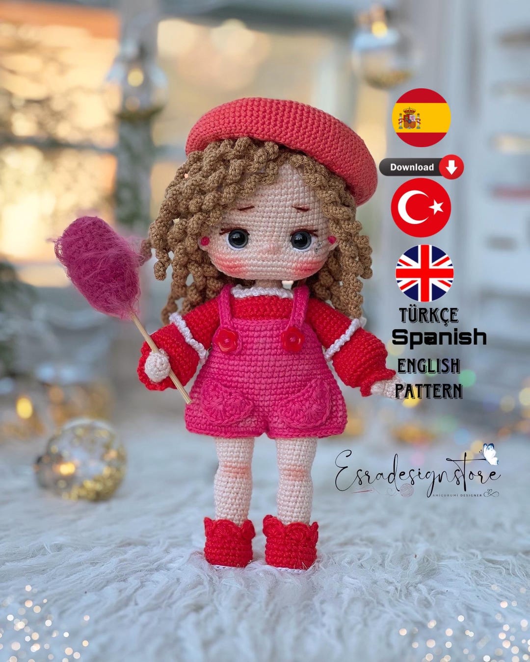 Sirin Doll Crochet Pattern (english) - 20cm (digital Download) - Etsy