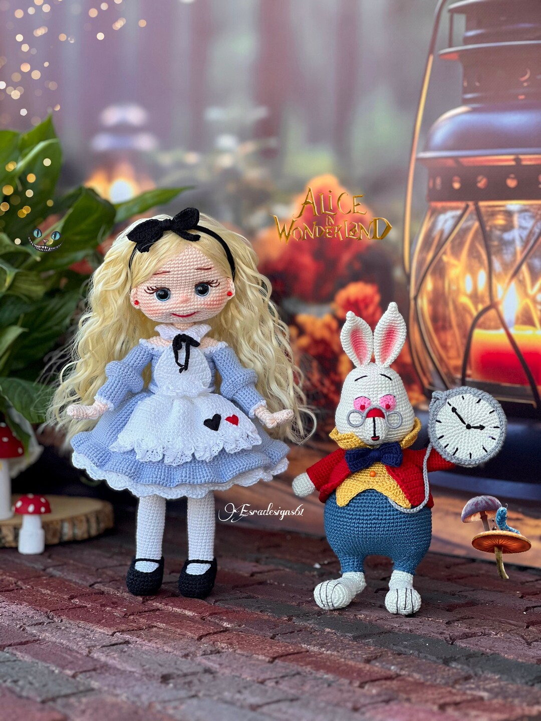 Alice in Wonderland and White Rabbit - Etsy Canada