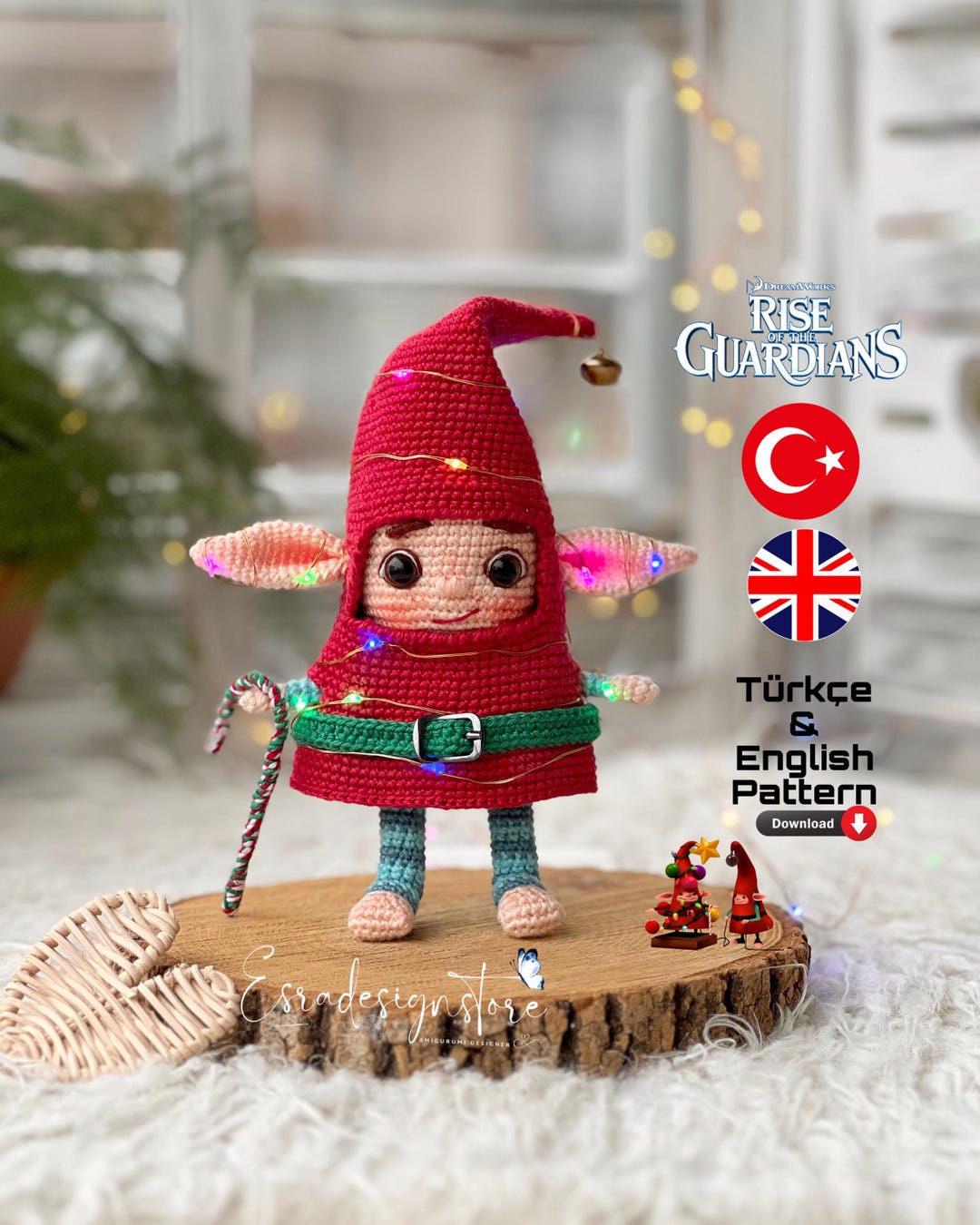 Gnome Elf Crochet Pattern: English (digital Download) - Etsy