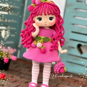 Raspberry Doll English Pattern , Crochet Pattern , - Etsy