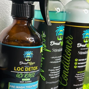 Dreadlock Care Package Mist Itchy Scalp Shampoo Scrub Spray Loc ACV ...