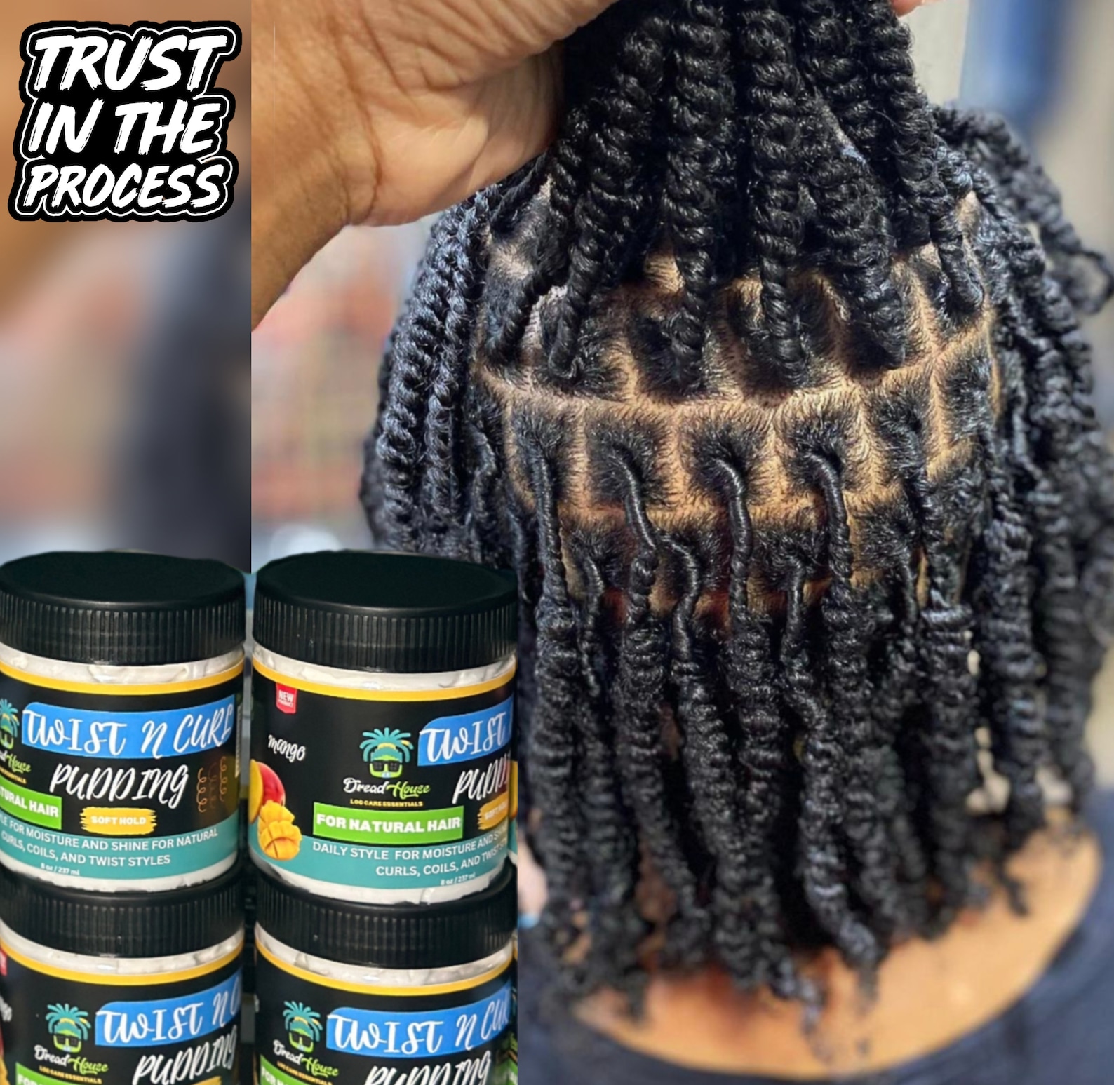 Juicy Twisting Curly Pudding Natural Curls Defining Coily Hair Soft ...