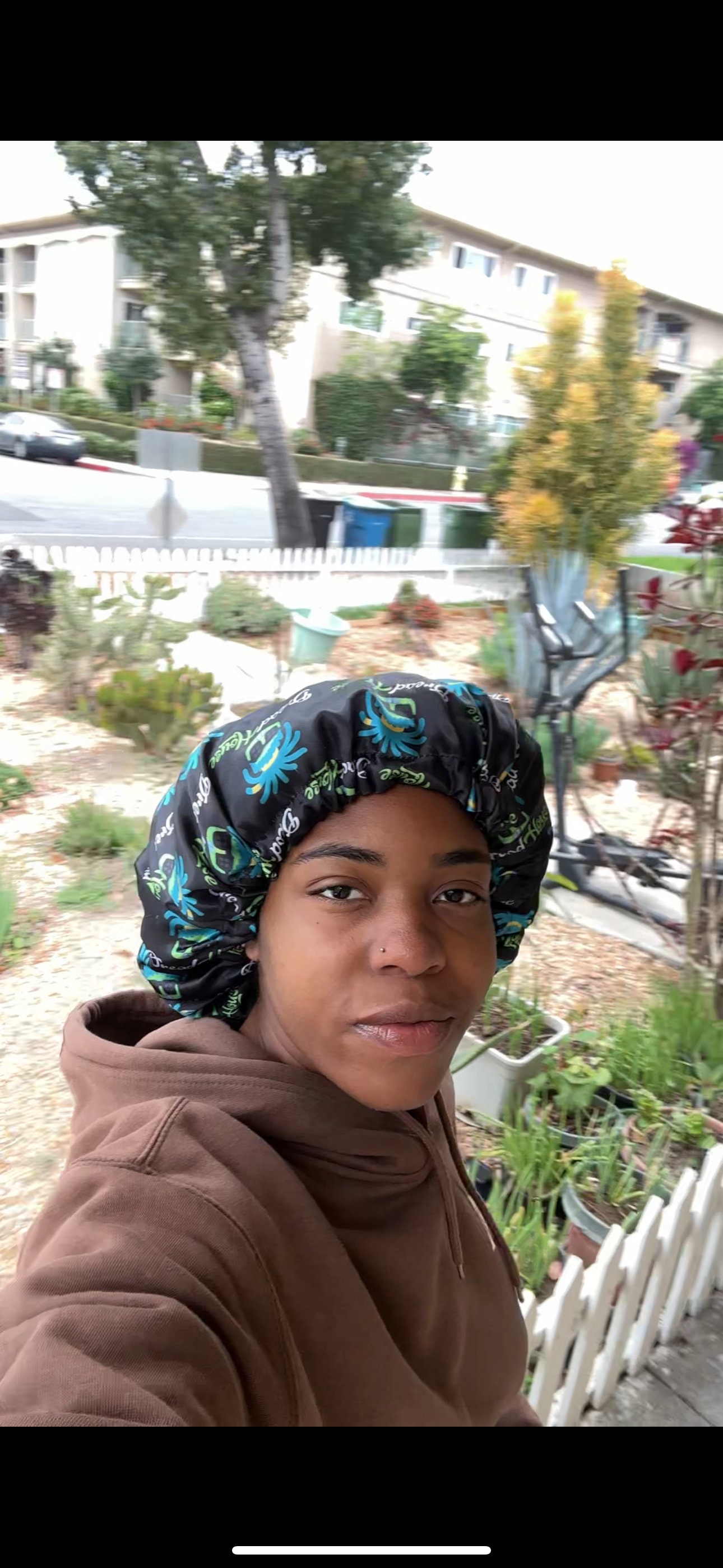 Reversible Satin Loc Bonnet Protector Split Ends Protection Breakage ...