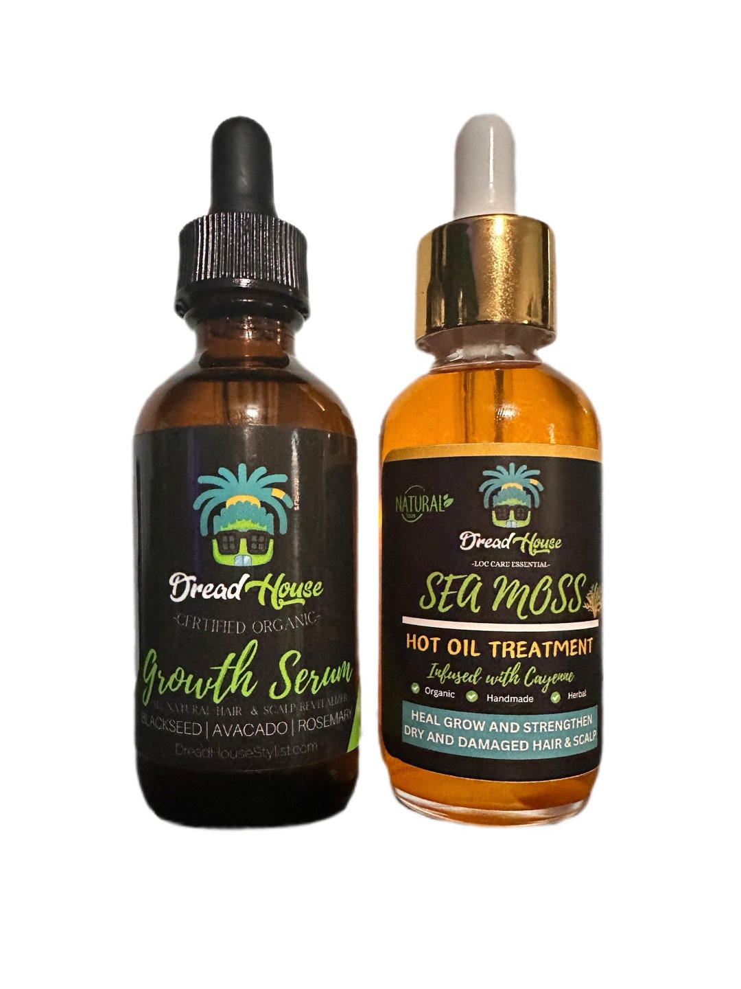 Dreadlock Loc Growth Serum Hot Oil Treatment Bundle Dreadlock Oil Hair ...
