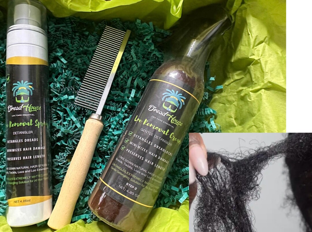 Dreadlock Loc Removal Spray Cream Detangling Comb Kit Don't Cut Your ...