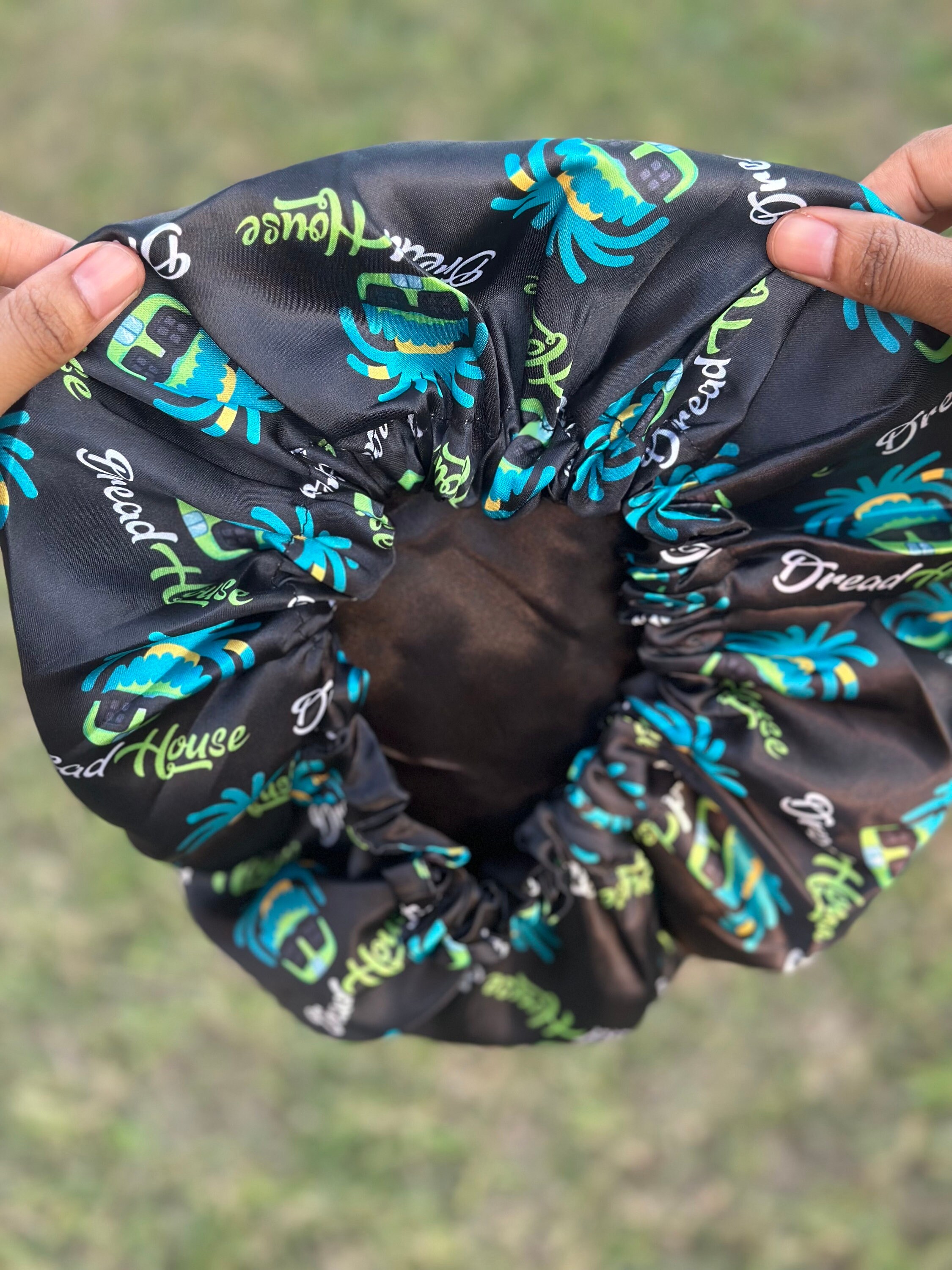 Reversible Satin Loc Bonnet Protector Split Ends Protection Breakage ...