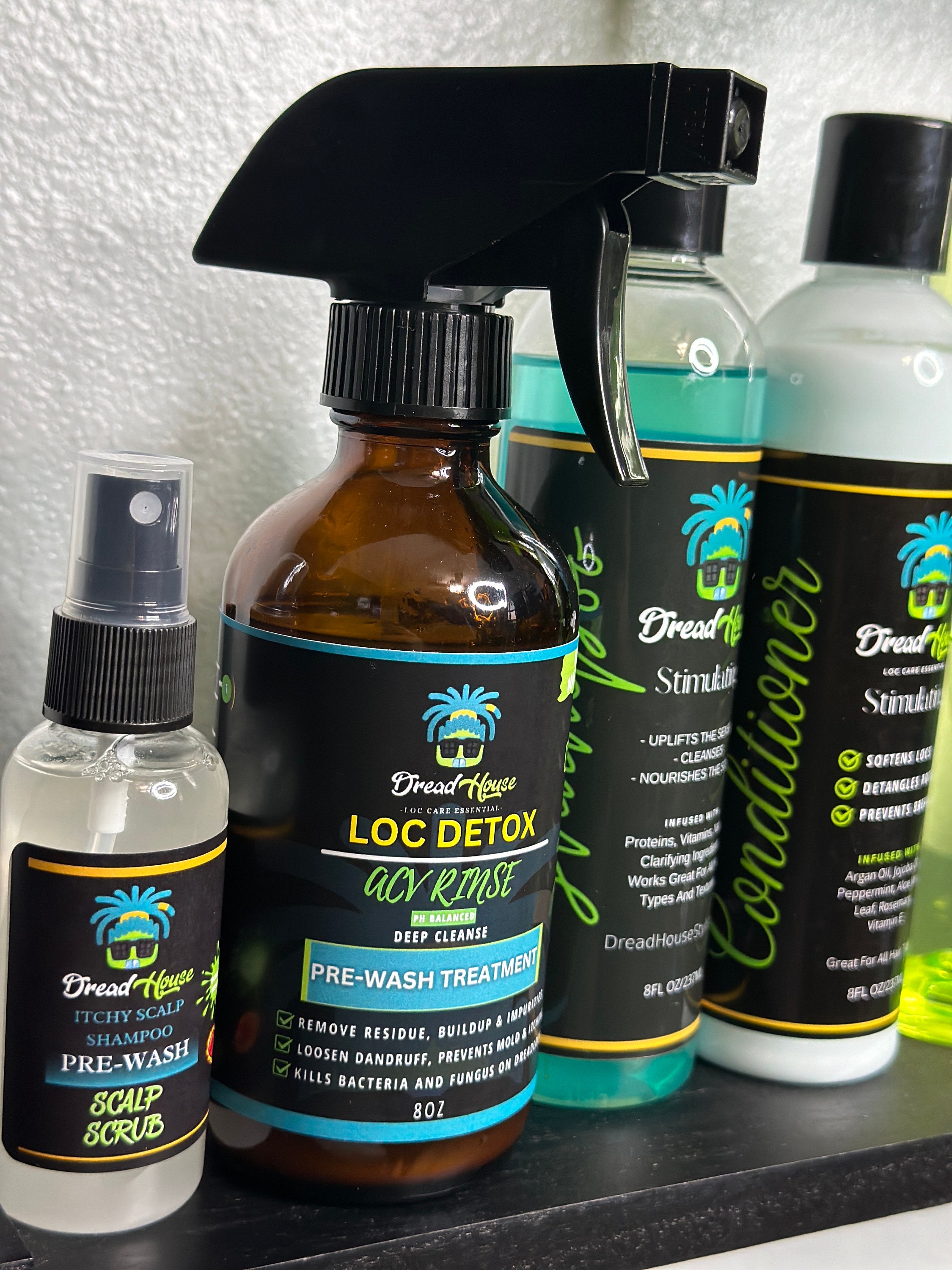 Loc Mister Loc Hydration Mist Itchy Scalp Shampoo Scrub Spray Loc ACV ...