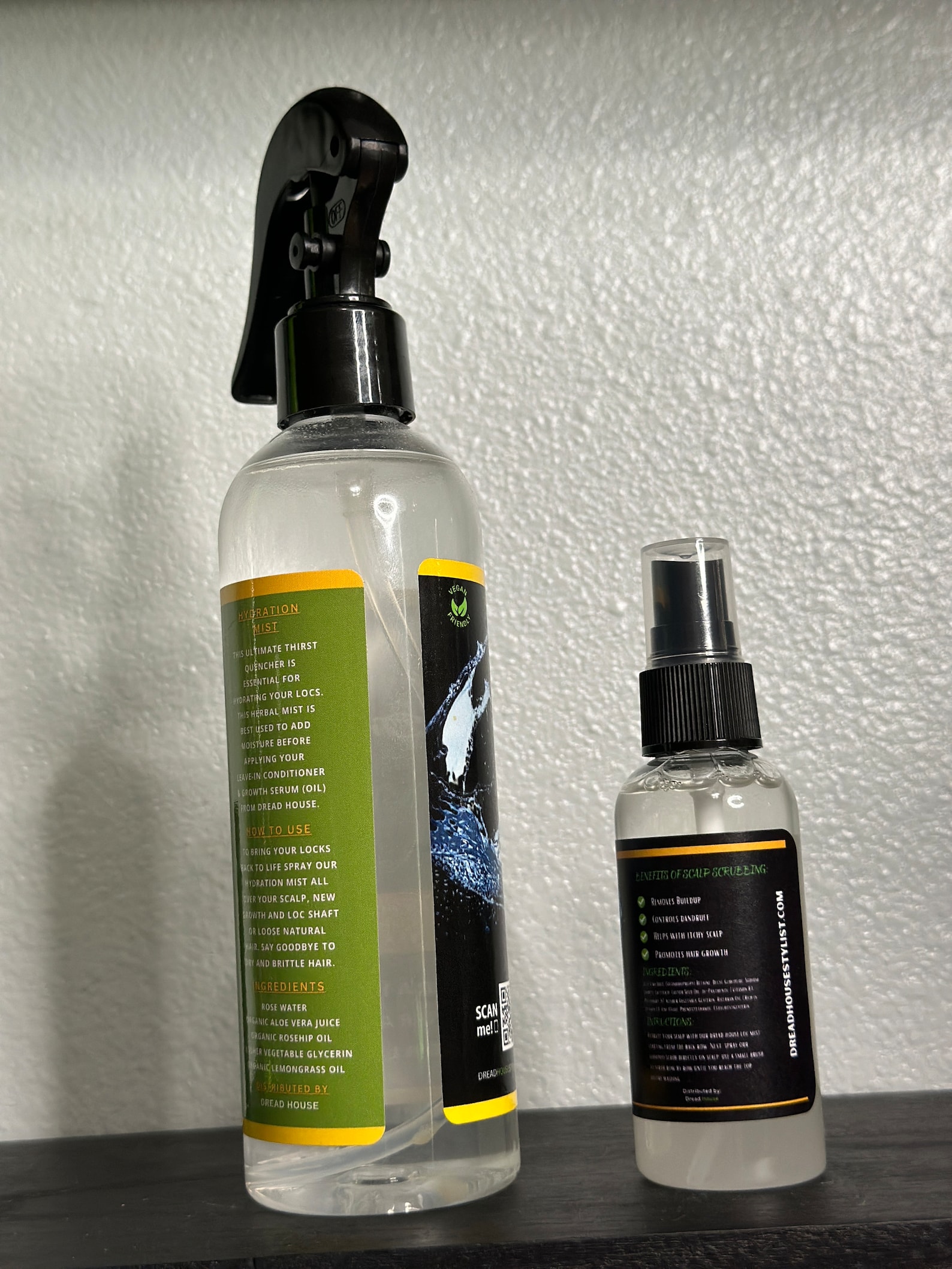 Loc Hydration Mist Shampoo Scrub Pre Wash Pre Cleanser Mist Spray ...