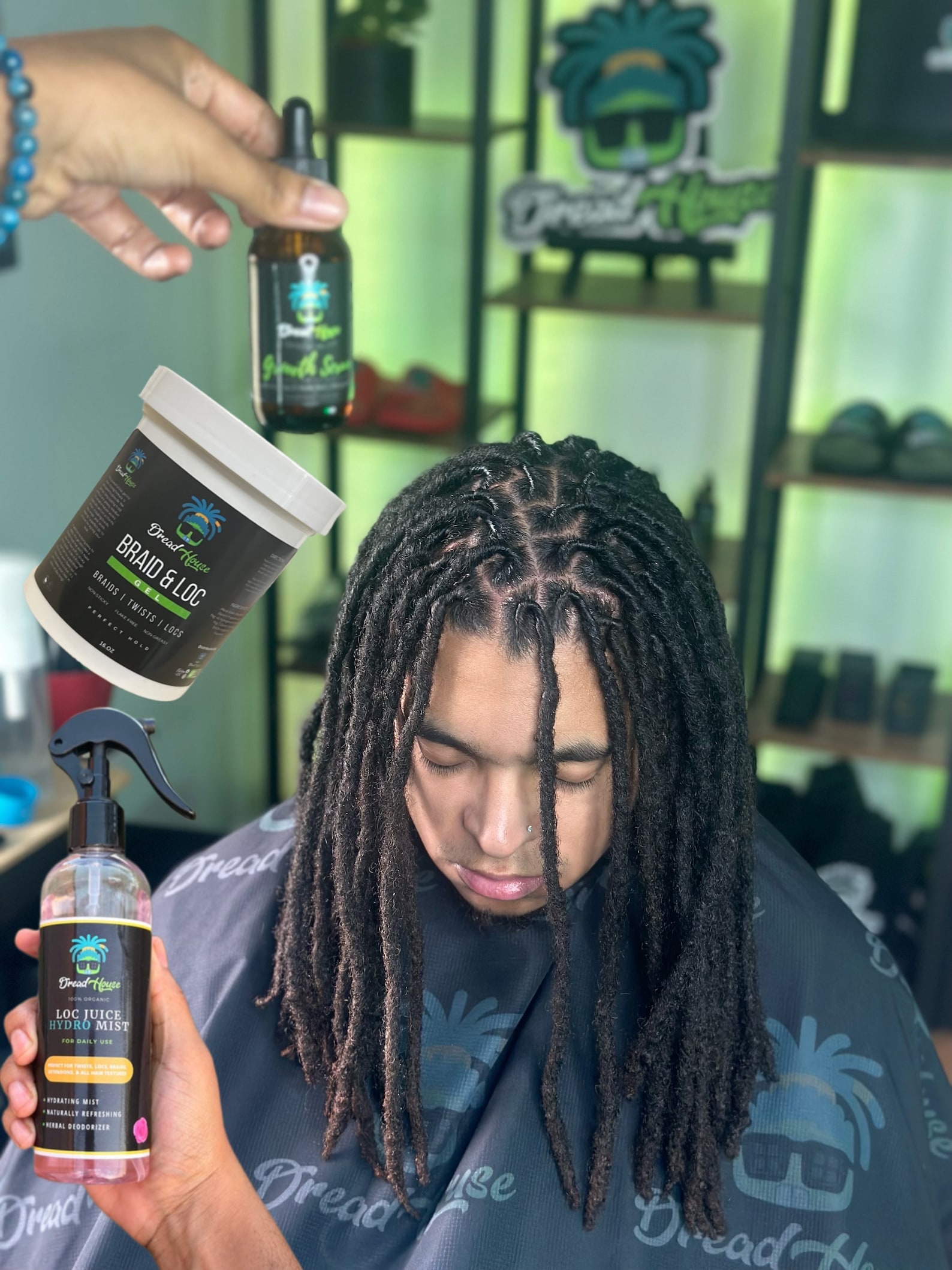 Dreadlock Gel Loc Gel Braid Gel Self Care Package Hair Growth Serum Hydration Mist Twist Locs ...
