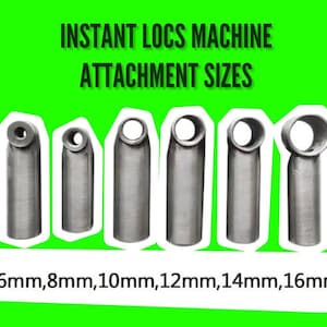 Instant Locs Machine 1-6 Attachment Heads for Loc Size Customization ...
