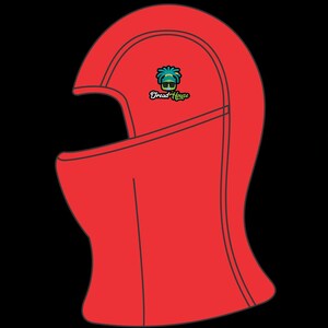Ski Mask Mock up Editable 2D Tech Pack Streetwear Clothing Vector ...
