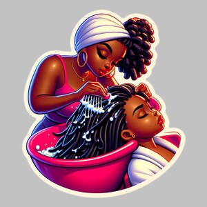 100 Loctician Hairstylist Stickers Loc'd Black Girl Natural Hair Loc ...