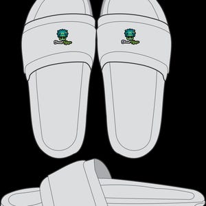 Slippers Mock up Editable 2D Tech Pack Streetwear Clothing Vector ...