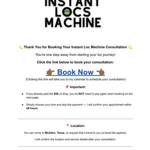 Instant Loc Machine Hair Service Professional Locs Installation Repairs ...