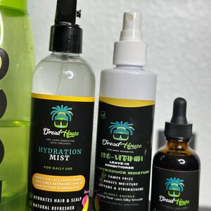 Dreadlock Care Package Mist Itchy Scalp Shampoo Scrub Spray Loc ACV ...