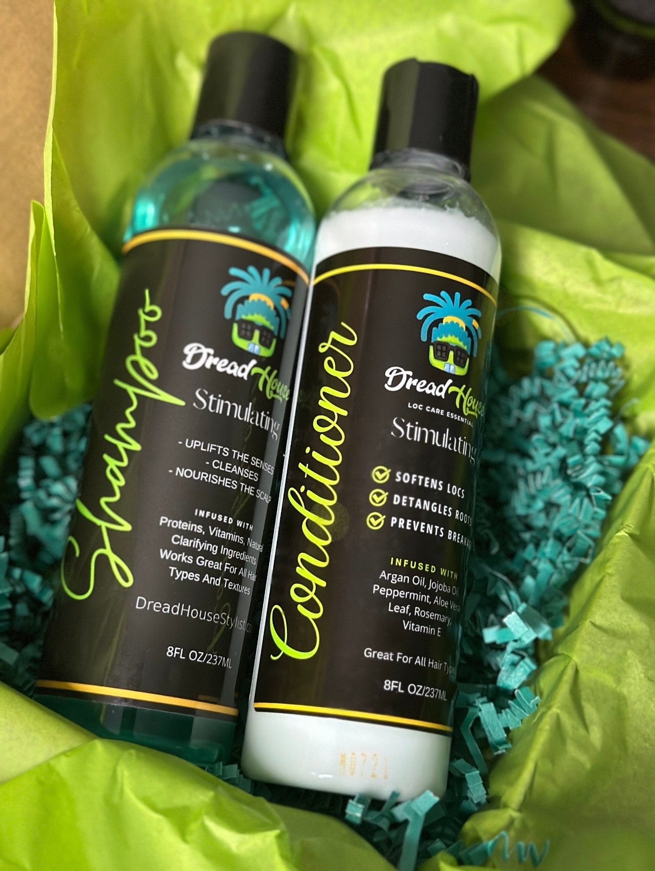 Shampoo and Conditioner Stimulating Softens Locs Moistures Scalp Wash ...