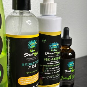 Dreadlock Care Package Mist Itchy Scalp Shampoo Scrub Spray Loc ACV ...