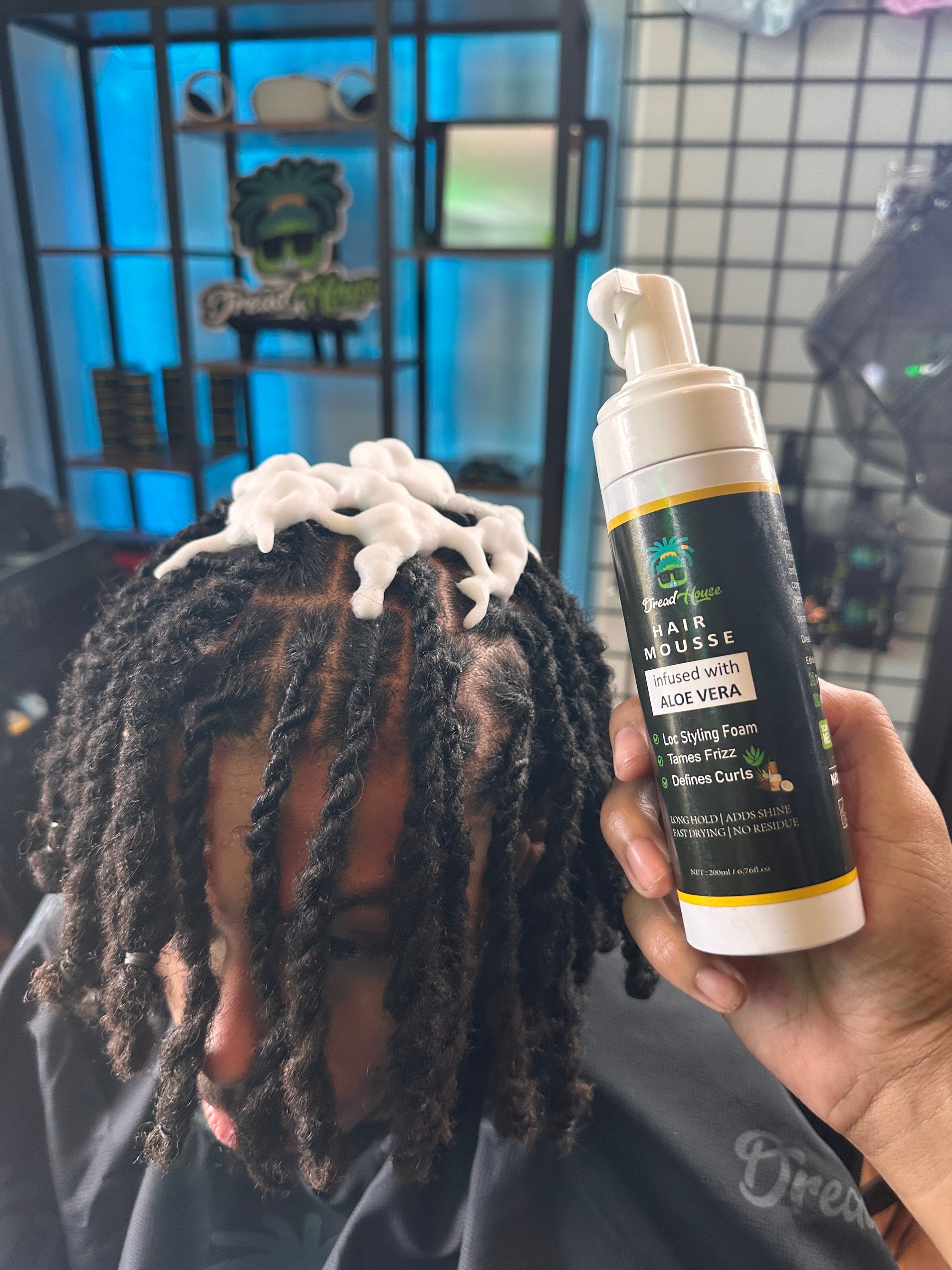 Loc Styling Foam Foaming Curly Hair Mousse Edge Control Extra Hold ...