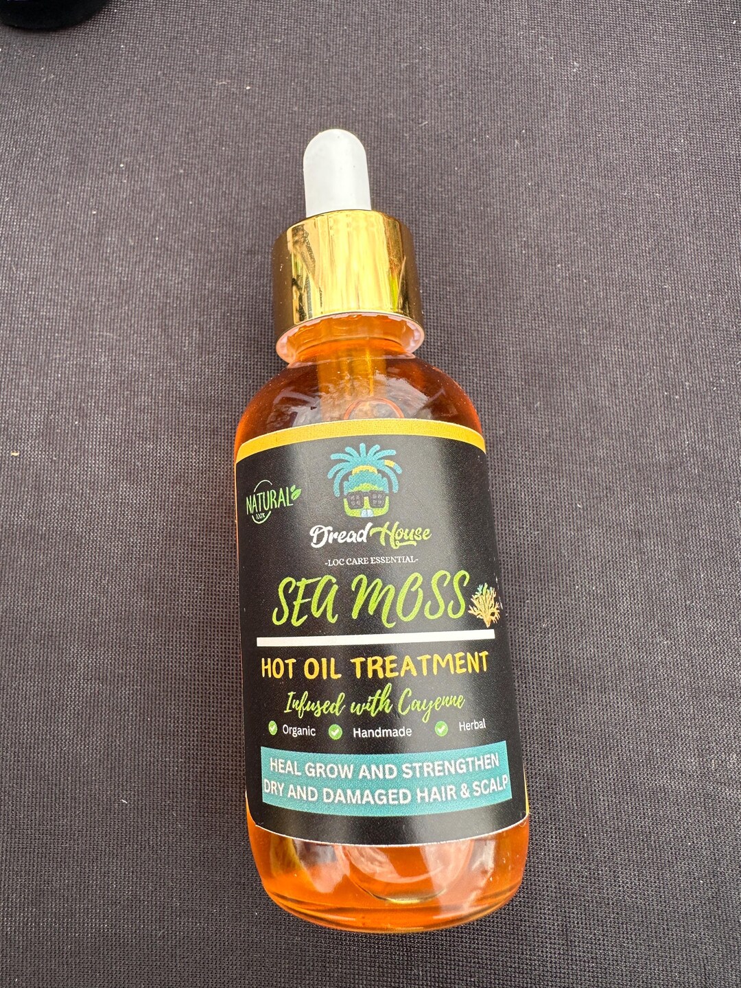 Hot Oil Treatment Sea Moss for Dry Damaged Hair Natural Hair Growth ...