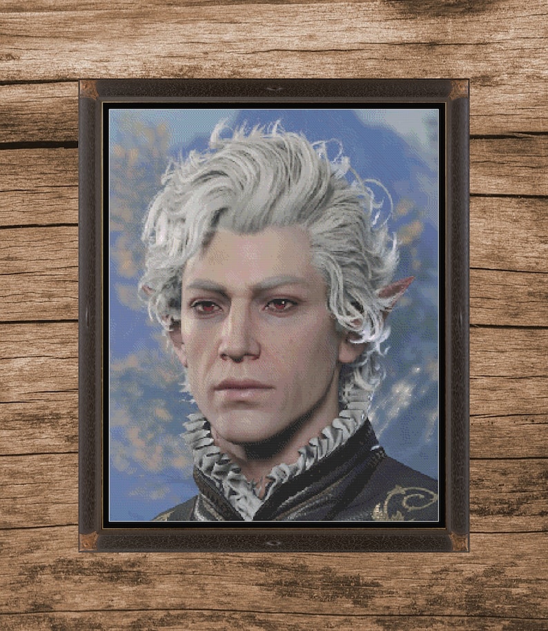 Baldur's Gate 3 Astarion Cross Stitch Pattern PDF Download - Etsy