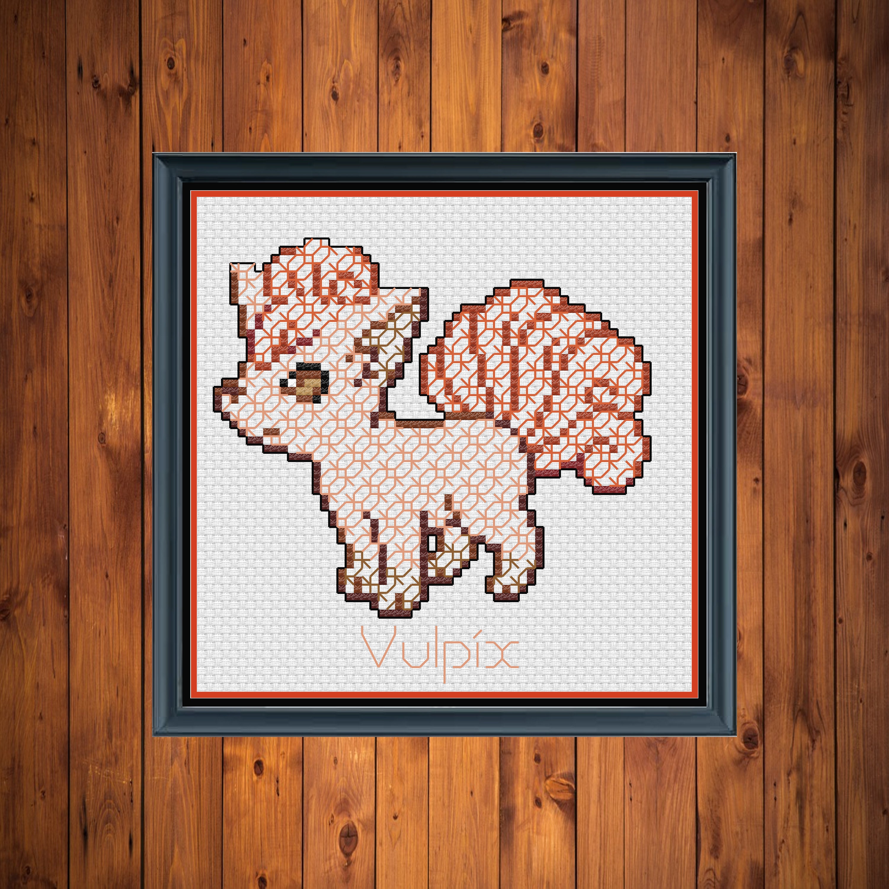 Vulpix, Ninetails Blackwork Cross Stitch Pattern PDF Download - Etsy