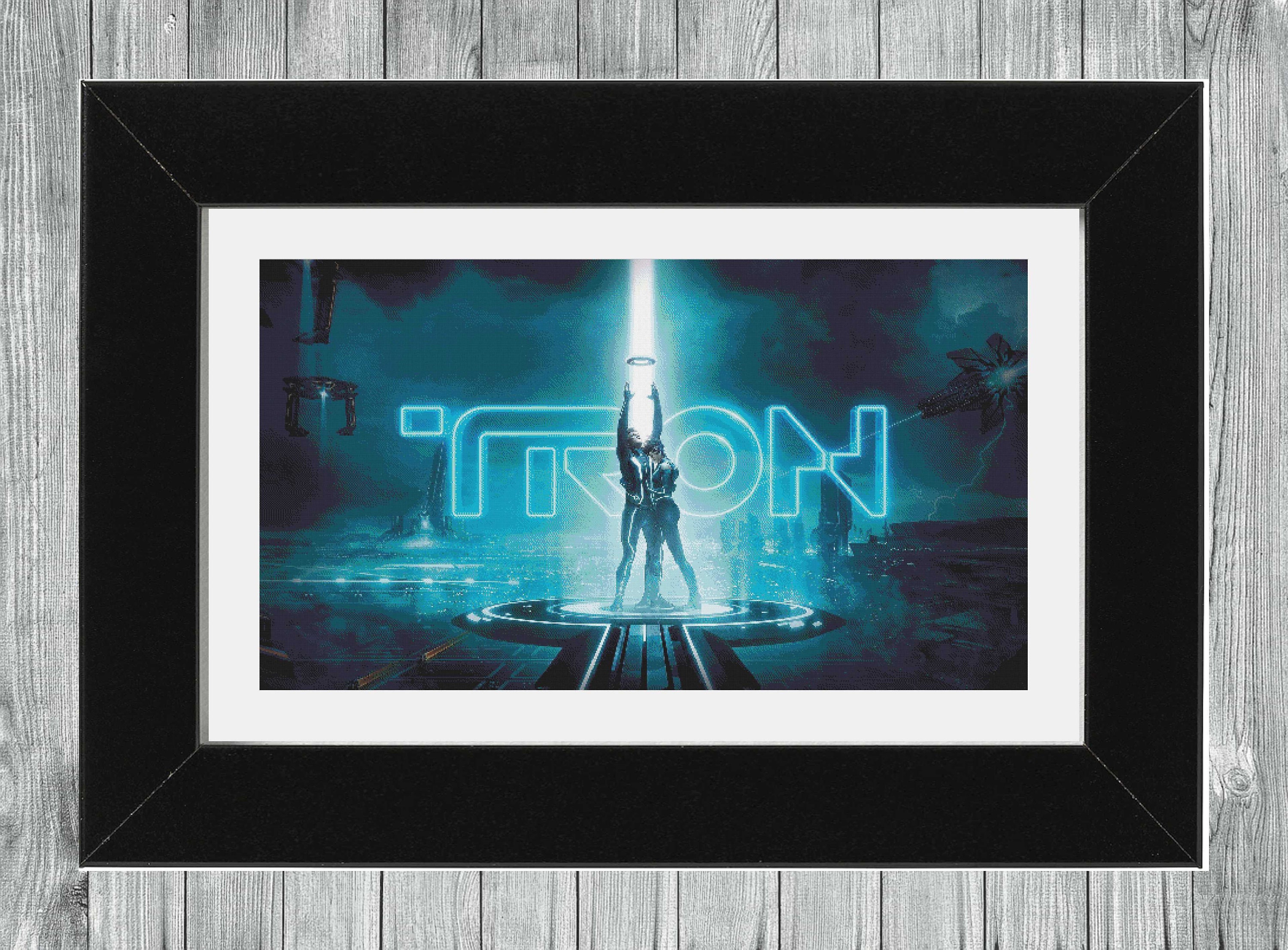TRON Legacy Title Scene Cross Stitch Pattern PDF Download - Etsy