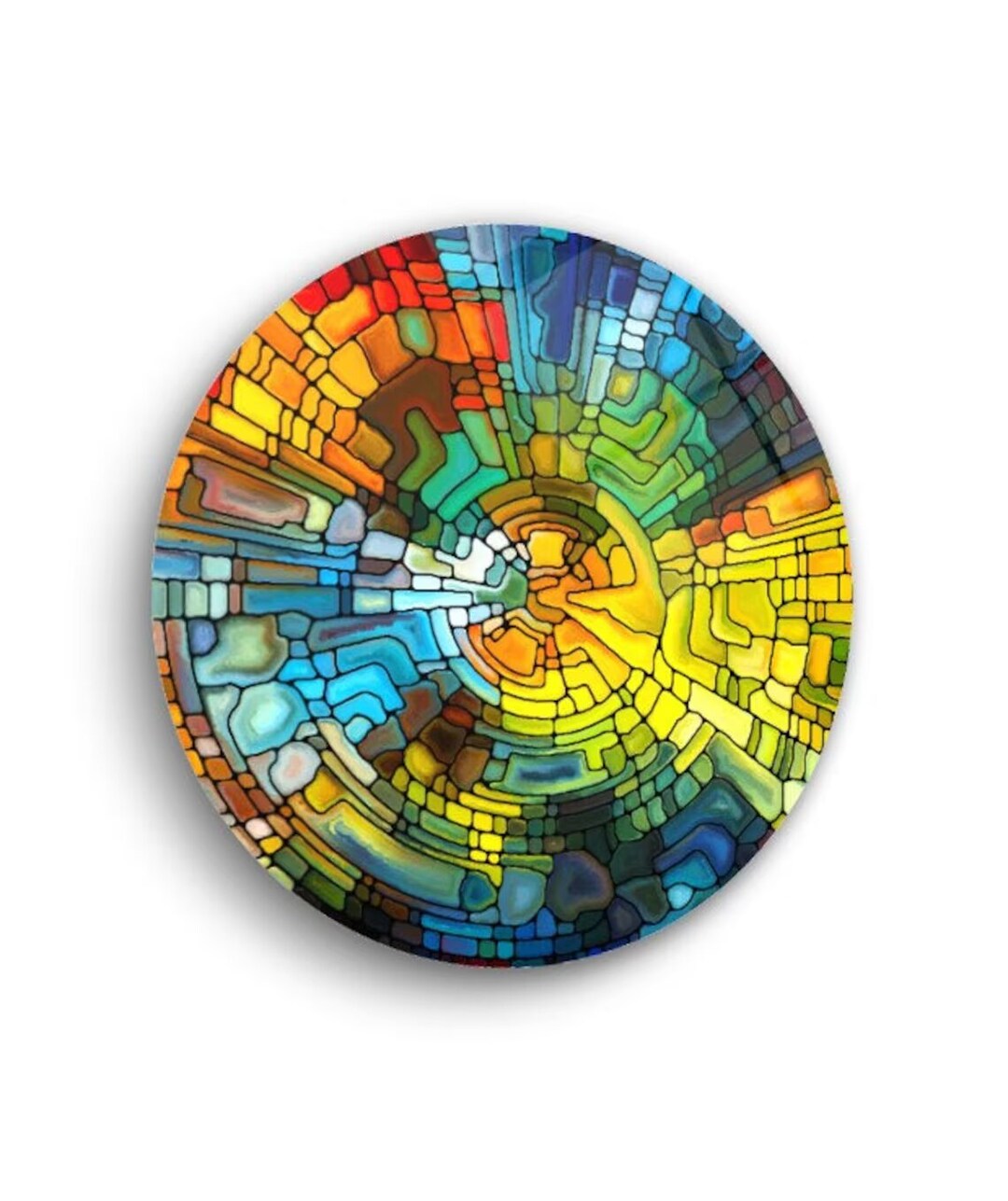 Stained Glass Wall Art Vitray Colorful Abstract Hieroglyph Ancient Wall ...