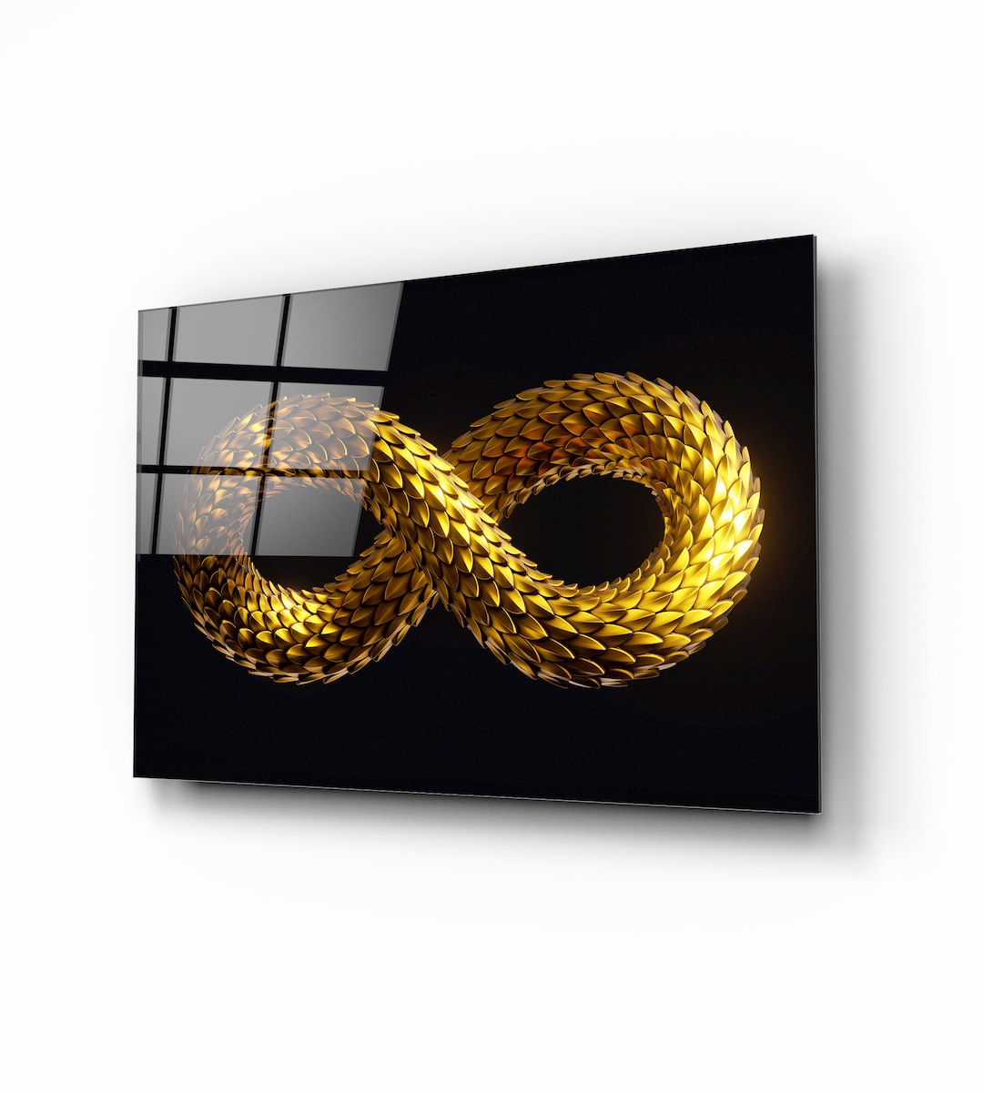 Infinity Symbol Wall Art Glass Printing for Living Room Wall Art Glass ...