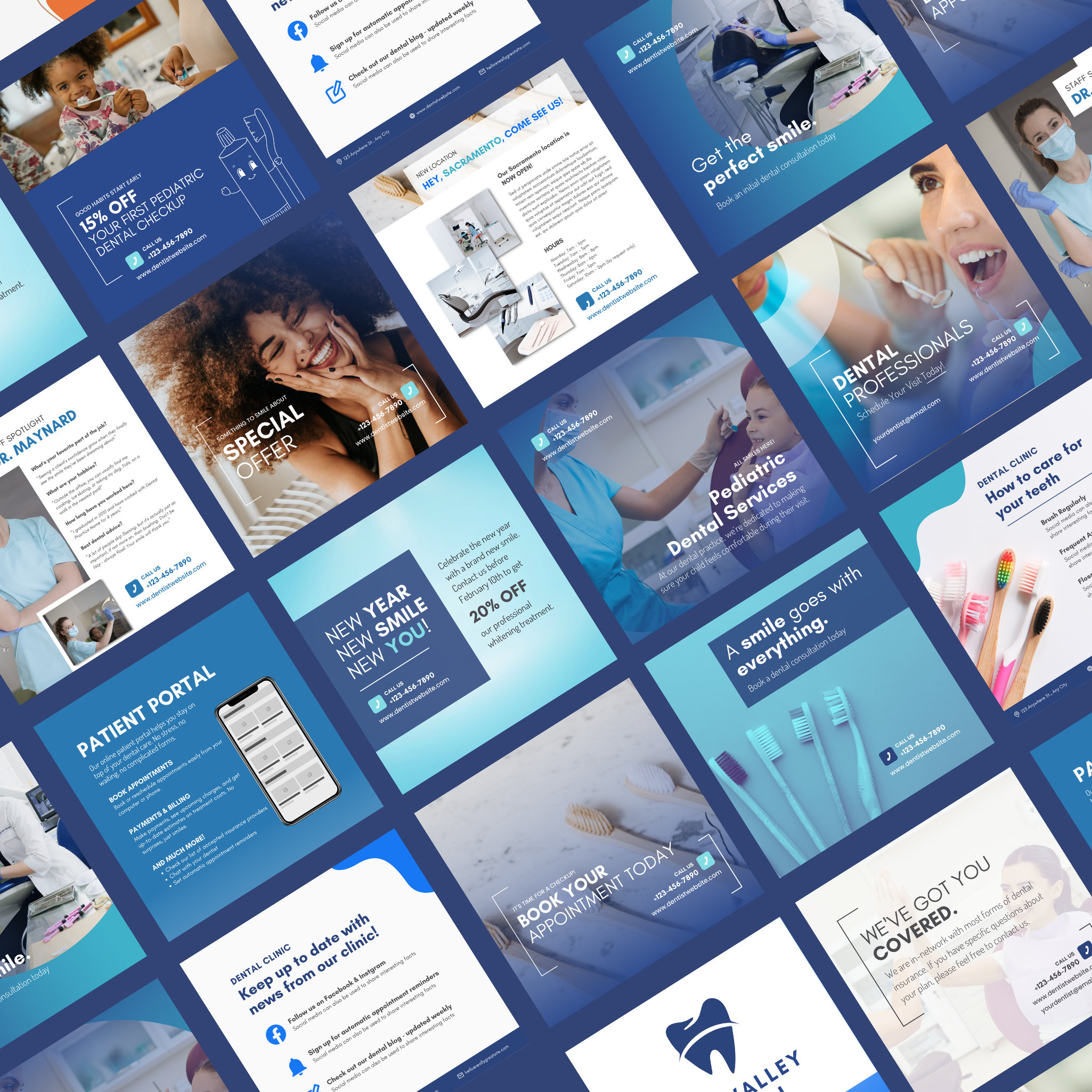 Dental Instagram Post Template | Dental Industry Themed | Modern ...