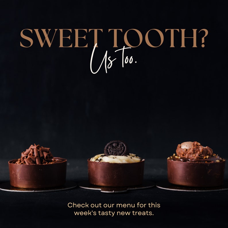 Fine Dining Instagram Post Templates | Culinary Industry Themed ...