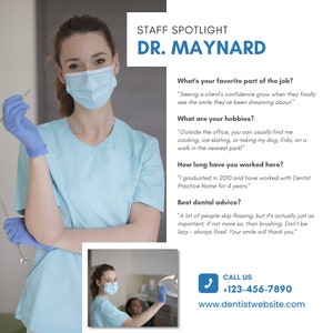 Dental Instagram Post Template | Dental Industry Themed | Modern ...